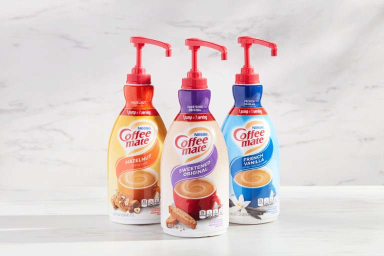 Coffee mate Hazelnut Creamer Concentrate Pump Bottle, 50.7 Fl Oz 2Pk